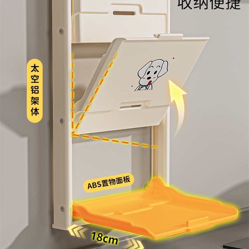 新款吸盘备菜置物架厨房家用多功能菜架壁挂式配菜盘X折叠收纳神