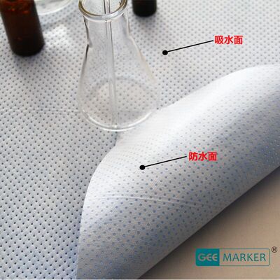 GEE实验室台面保护垫GS-4650 工作台面保护垫隔水垫液体防溅吸水垫玻璃器皿防滑桌垫可自由裁剪50张/包