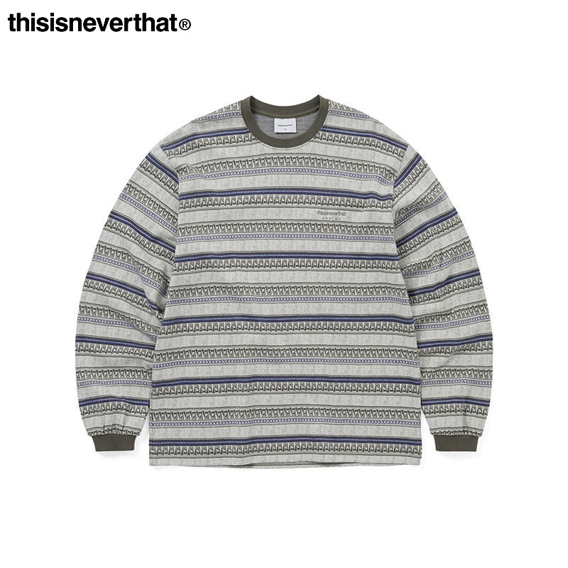 thisisneverthat® Pattern Striped L/S Tee 25年秋冬款长袖T恤