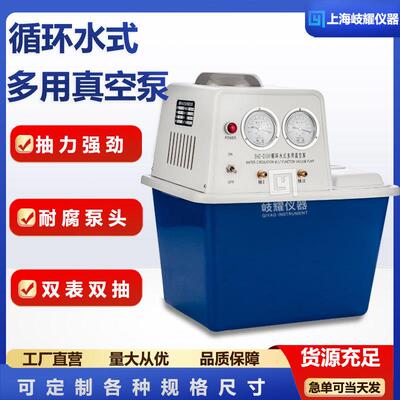 直供SHZ-DIII循环水真空泵实验室蒸馏压小型双表双抽多用真空泵