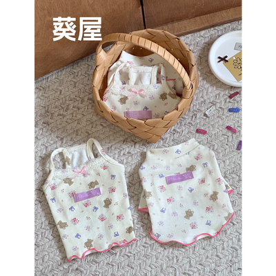奶乎乎小熊印花，超可爱宠物衣服