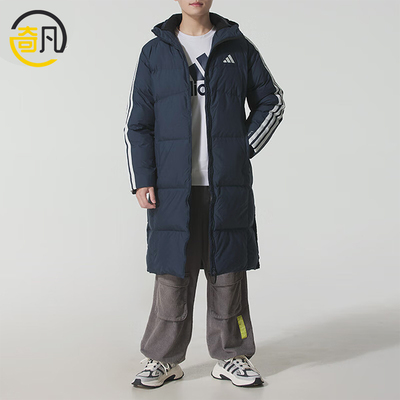 Adidas/阿迪达斯正品2025冬季款男士日常连帽保暖羽绒服KC2499