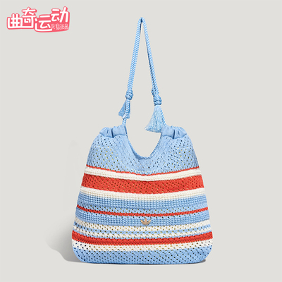 Adidas/阿迪达斯正品三叶草女士休闲绳编肩带单肩包KX9590
