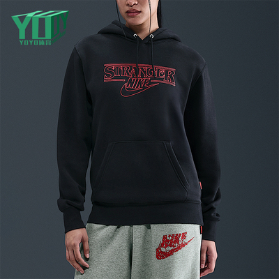 Nike/耐克正品Stranger Things男士印花连帽套头卫衣IF8519-010