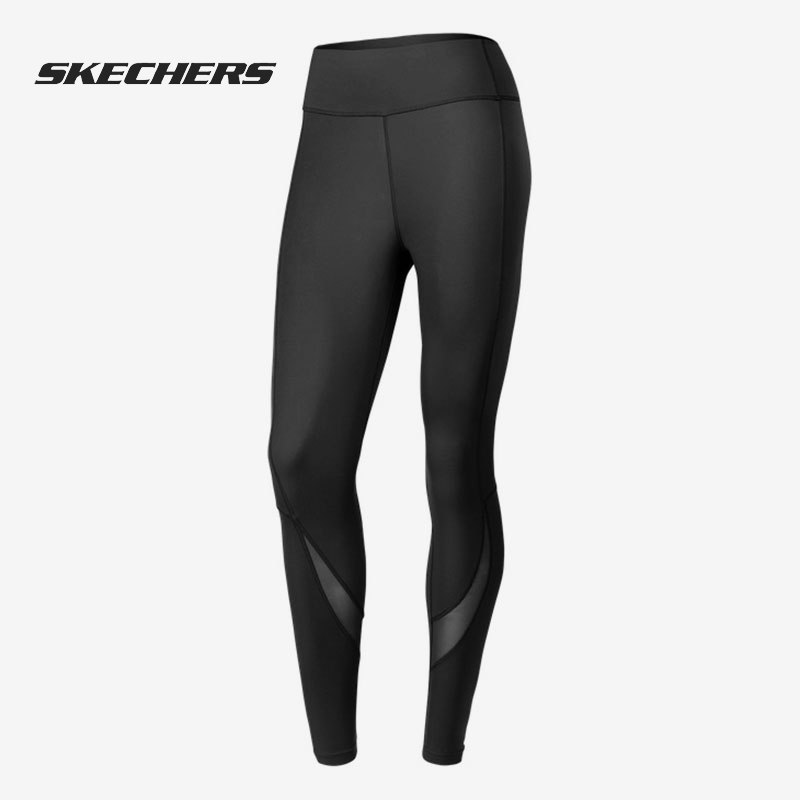 Skechers/斯凯奇正品新款女子弹性针织紧身休闲运动瑜伽长裤