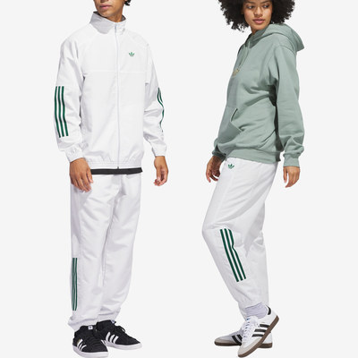 Adidas阿迪达斯正品Skateboarding男女宽松条纹运动长裤JC5173