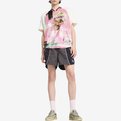 Puma彪马正品KIDSUPER联名男V领图案休闲运动短袖T恤629512-76