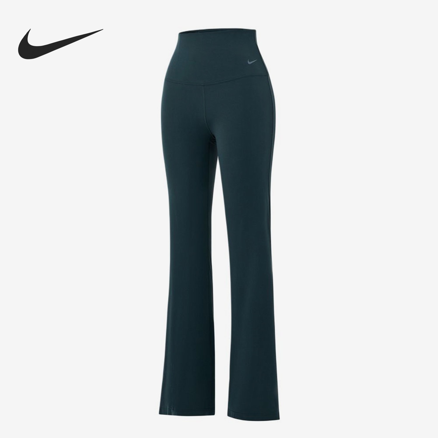 Nike/耐克正品S新款女深绿色瑜伽健身喇叭运动长裤FV7922-390