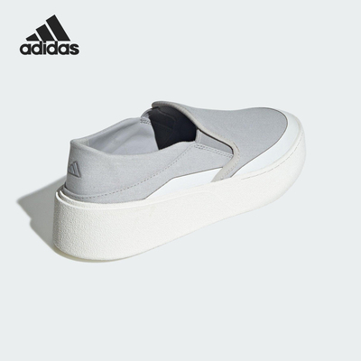 Adidas/阿迪达斯正品2025男女轻便一脚蹬低帮厚底板鞋JQ9811