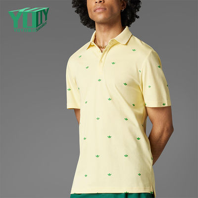 Adidas/阿迪达斯正品三叶草男士训练套头印花耐穿POLO衫JM8257