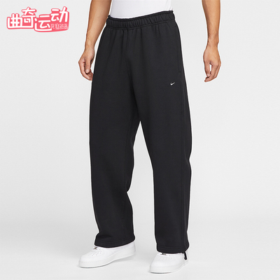Nike/耐克正品Solo Swoosh男士针织加绒直筒运动长裤HV1091-010