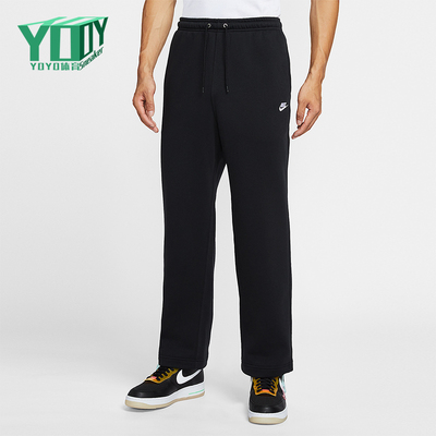 Nike/耐克正品 Club 男士系带加绒运动直筒针织长裤FN3732-010