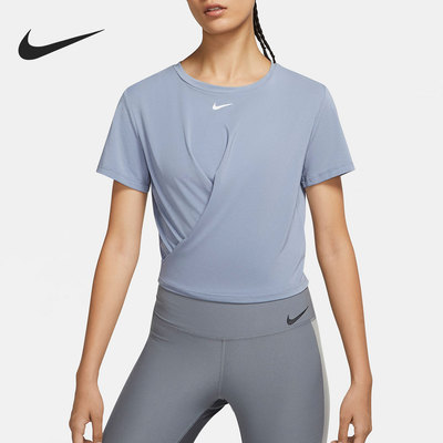 Nike/耐克正品女子舒适针织圆领透气休闲运动T恤 DD4922-493