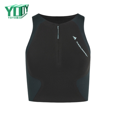 Adidas/阿迪达斯正品女士紧身休闲运动短款跑步背心T恤KX9788