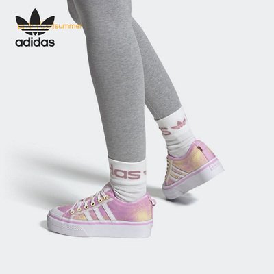 Adidas/阿迪达斯正品三叶草 Nizza女子运动耐磨板鞋GY9476