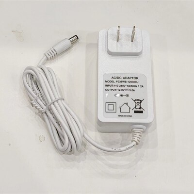 12V3A电源适配器 输入AC220-240V 50/60HZ 1.2A 输出DC12V--3.0A