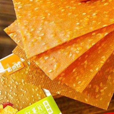 戴永红零食手工红薯片无添加色素芝麻桔子味原糖味地瓜干番薯片