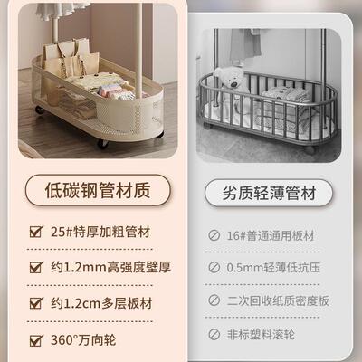 地衣架落卧室可移动小用型衣架床PLYJ001边家房间衣服挂架不占挂