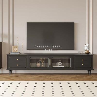 慕丝简约代新款中古电视客柜DXT茶几组合家用黑电视色柜厅美现式