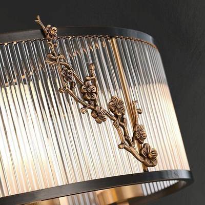 新中式铜吊灯中国68002古全典复具古餐厅灯简约现代轻奢款客厅风