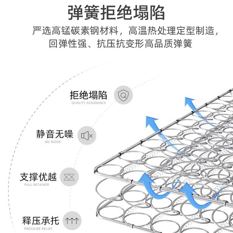 家用席梦思薄款弹簧床垫15cm厚10公分1.8米乳胶椰棕高箱薄款床垫