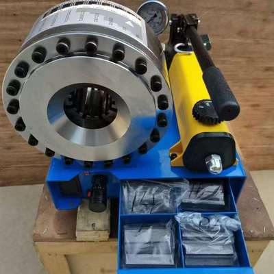 厂家供应小型手动缩管机钢管缩口机液压缩管机扣压机便携式手动扣