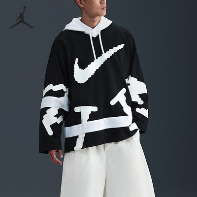 Nike/耐克正品Sportswear男士时尚拼接套头卫衣HV1138-010