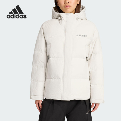 Adidas/阿迪达斯正品冬季女士鹅绒保暖户外运动羽绒服JV8724