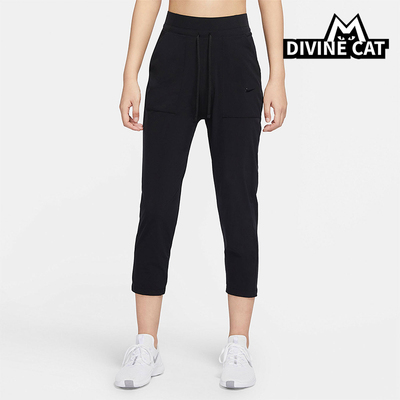 Nike/耐克正品锥形九分裤新款女黑色训练弹力长裤CU4604-010