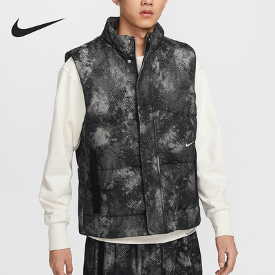 耐克男士时尚棉服马甲