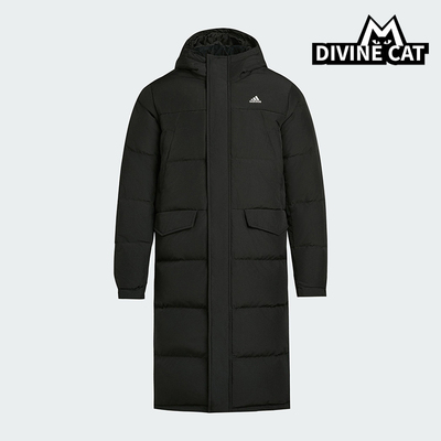 Adidas/阿迪达斯正品冬季男女连帽保暖长款运动休闲羽绒服KF6748