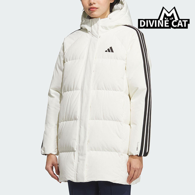 Adidas/阿迪达斯正品W 3S MID D JKT女士连帽保暖羽绒服KC2485
