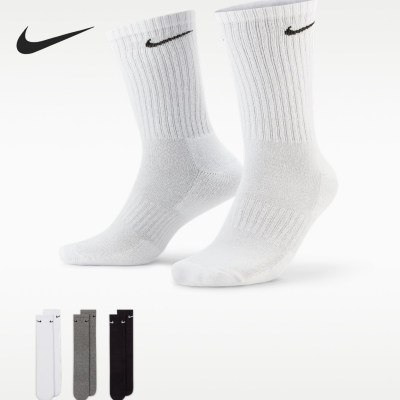 Nike耐克正品Everyday Cushioned男女中筒弹性运动袜SX7664-964