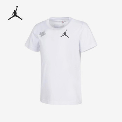 Nike/耐克正品2025JORDAN小童透气针织T恤简约宽松HM4686-100