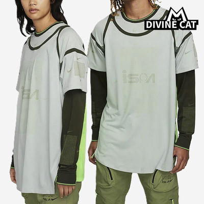 Nike/耐克正品男女同款运动休闲圆领假两件长袖T恤FB2705-034