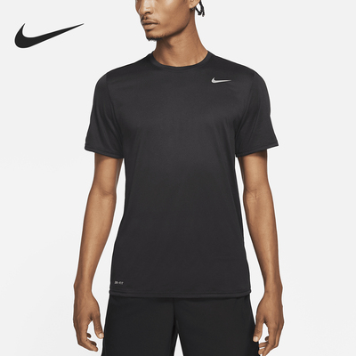 耐克男士圆领宽松透气训练短袖