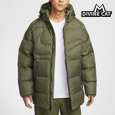 Nike/耐克正品2025冬季款男士日常连帽保暖耐穿羽绒服IH2378-222