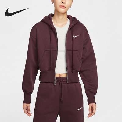 Nike/耐克正品秋冬女士加绒复古潮流休闲夹克外套HV2427-652
