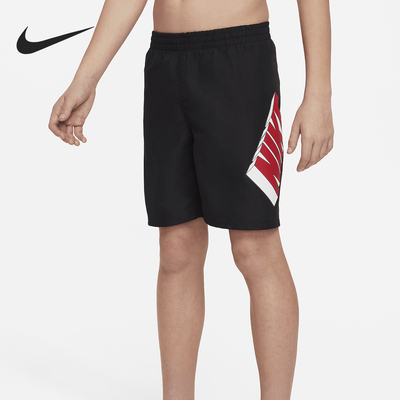 Nike/耐克正品Swim 3-D 大童男孩弹性夏季沙滩短裤FZ6499-010