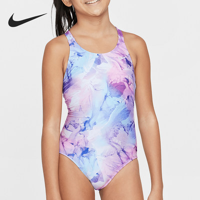 Nike/耐克正品SWIM HYDRASTRONG大童露背连体泳衣HV8579-900