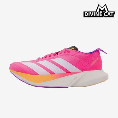 Adidas/阿迪达斯正品新款女粉白色竞速路跑经典马拉松跑鞋JR6958