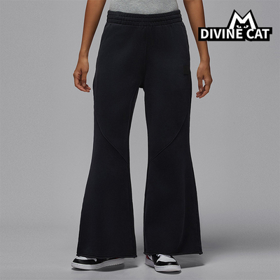 Nike/耐克正品2025冬季女士系带加绒针织休闲喇叭裤HV0318-010