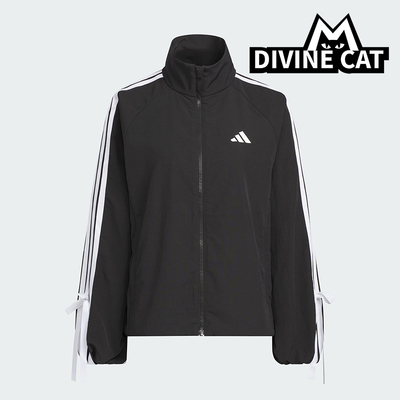 Adidas/阿迪达斯正品DANCE WB 1女士宽松结三条纹外套KT5003