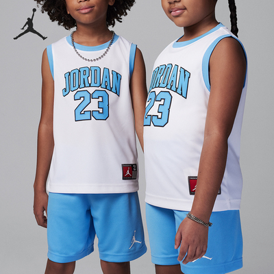 Nike/耐克正品JORDAN新款儿童玩耍球衣短裤套装HF2234-412