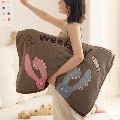 类纱MYKA枕布巾纯棉汗一对装家用成人加大吸枕头巾情侣盖巾