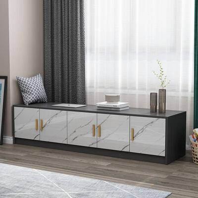 窗柜台地可坐落地式矮柜收纳置物柜子储柜物柜阳81521台卧室飘窗