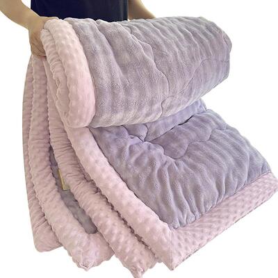 兔绒豆被子冬人被芯F98H58H92025新款加豆厚保兔暖棉被宿舍单加绒