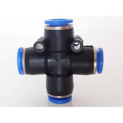 气动快速接头塑料接头十字四通气管接头接气管4mm6mm8mm10mm12mm