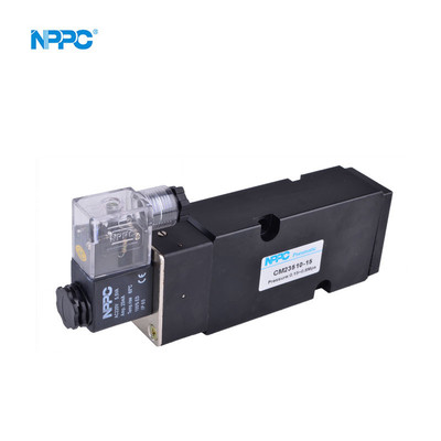 NPPC品牌二位三通单电控板式电磁换向阀CM系列板式CM23510