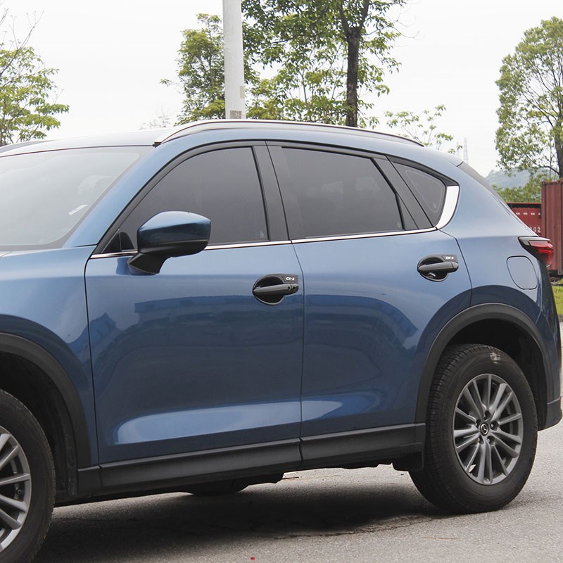 适用于马自达cx-5碳纤纹门腕拉手 CX5改装装饰门W碗贴汽车门把手